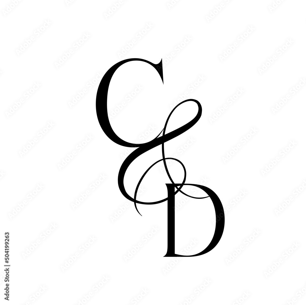 dc, cd, monogram logo. Calligraphic signature icon. Wedding Logo ... dc, cd, monogram logo. Calligraphic signature icon. Wedding Logo ...