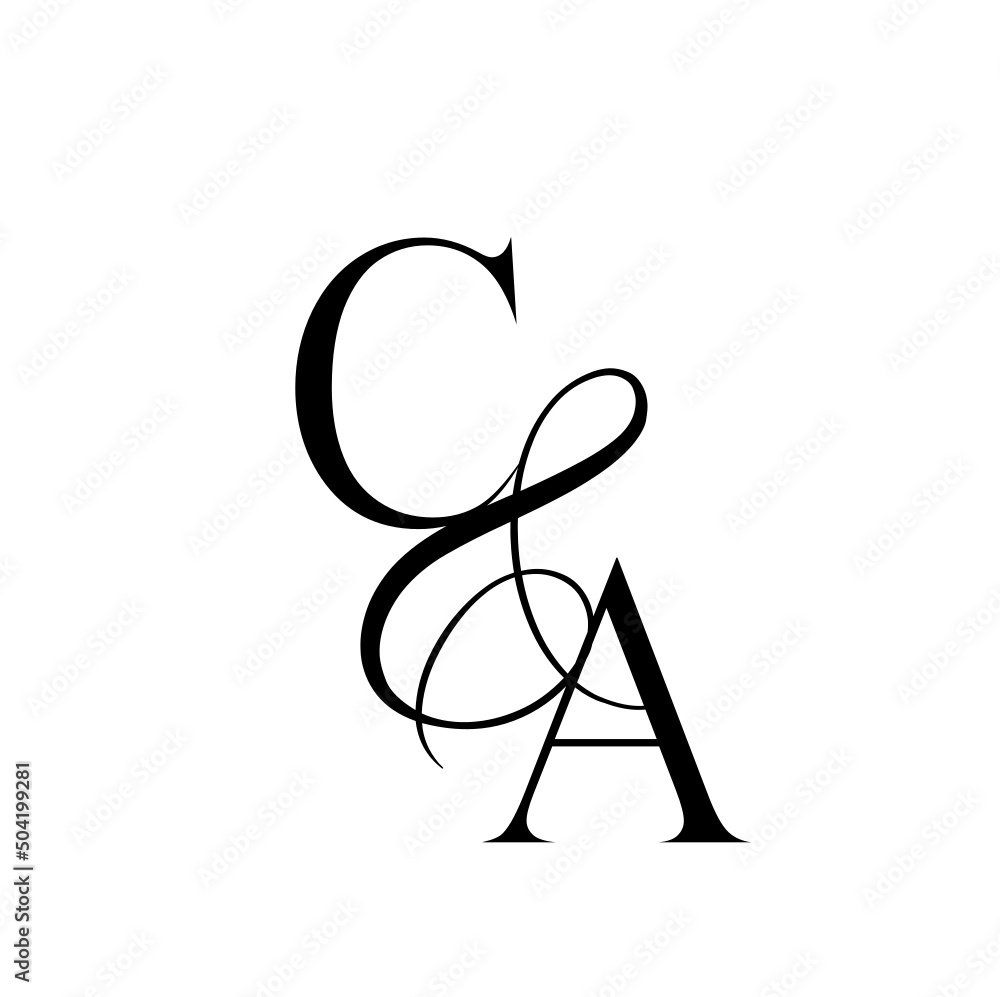 ac, ca, monogram logo. Calligraphic signature icon. Wedding Logo ... ac, ca, monogram logo. Calligraphic signature icon. Wedding Logo ...