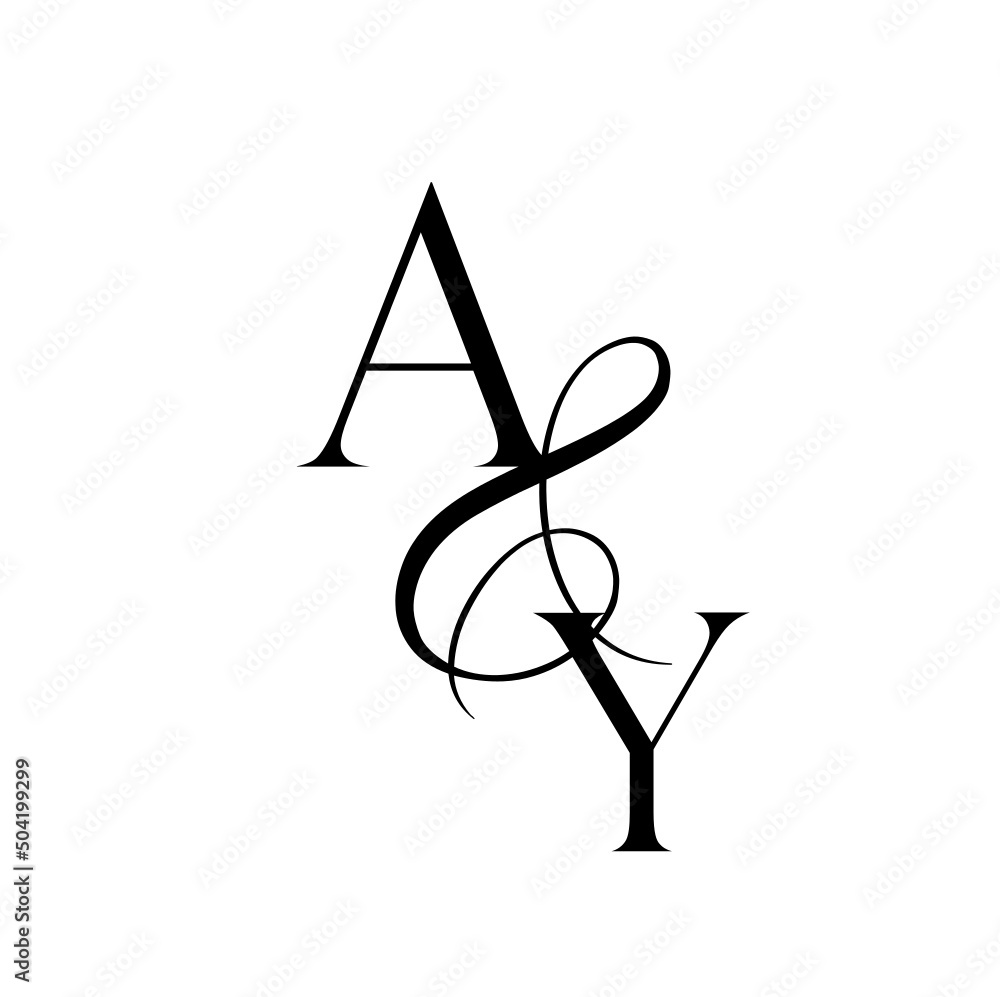 ya, ay, monogram logo. Calligraphic signature icon. Wedding Logo ... ya, ay, monogram logo. Calligraphic signature icon. Wedding Logo ...