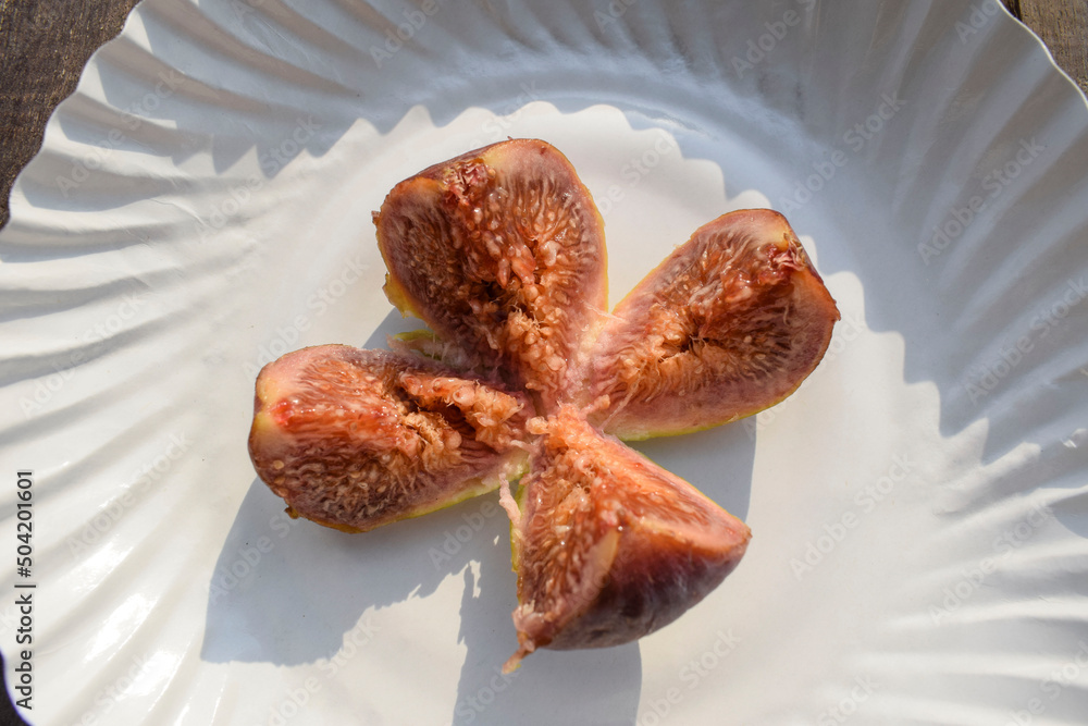 Farm Fresh Ripe Fig fruits also known as Anjeer from India, Asia. Raw ...