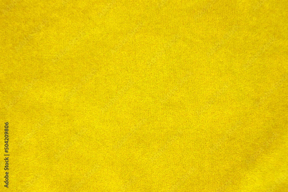 Yellow velvet fabric texture used as background. Empty yellow fabric ...