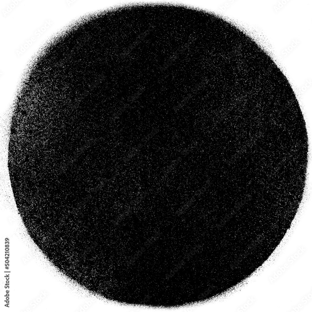 spray painted circle element with a transparent background Stock Photo ...