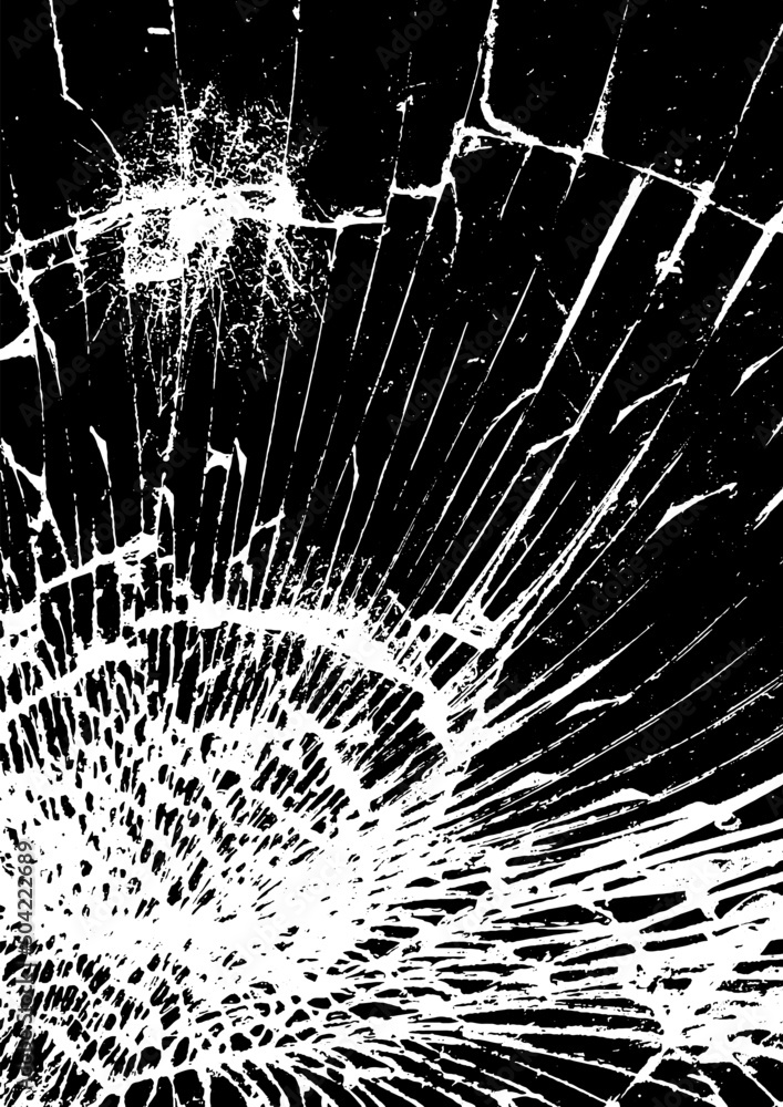 shattered glass texture with a transparent background Stock Photo ...