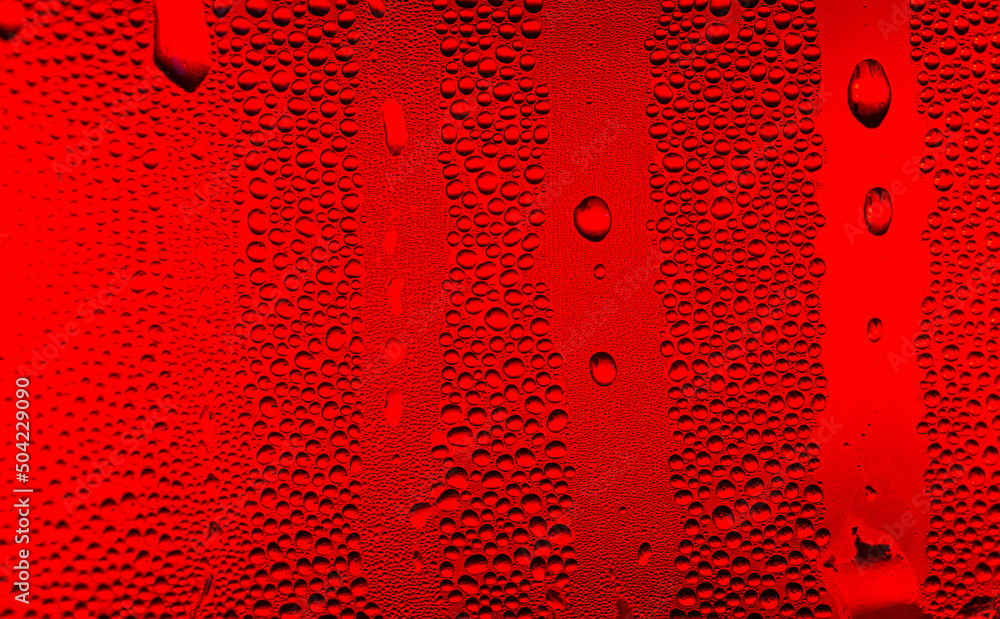 Red Water Droplets Texture