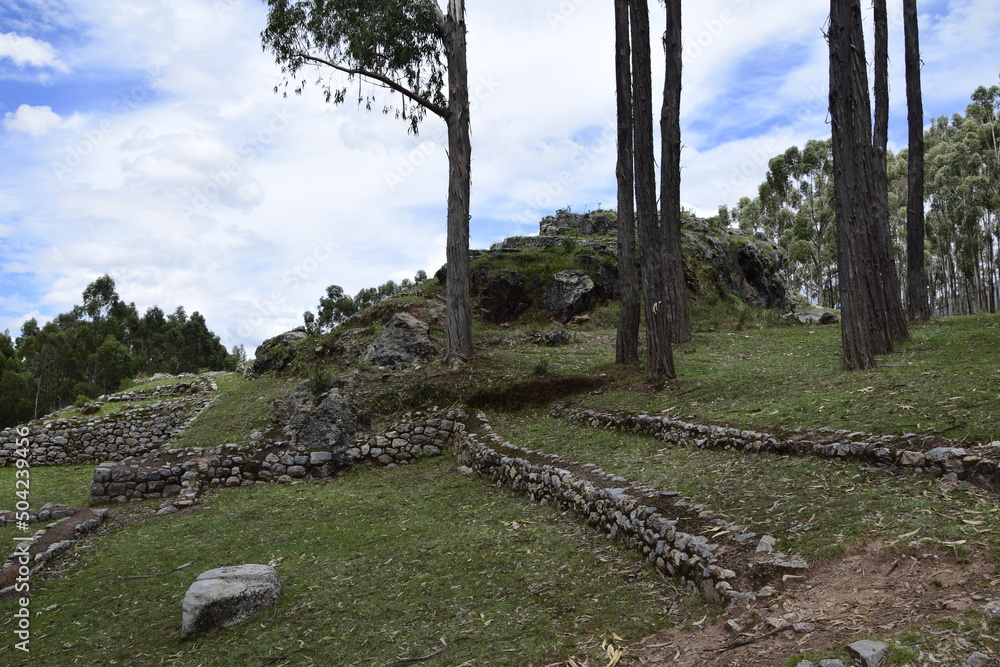 Peru, Qenko, located at Archaeological Park of Saqsaywaman. This ...
