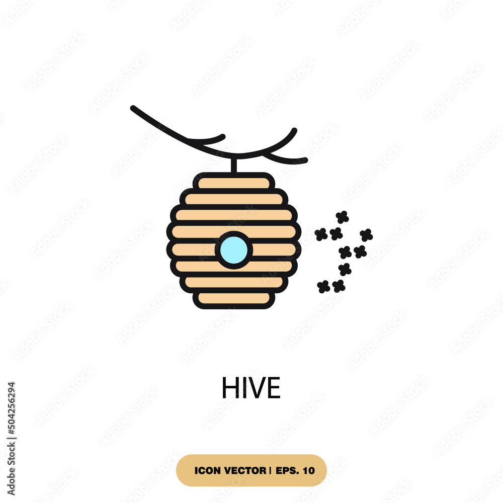 hive icons symbol vector elements for infographic web Stock Vector ...