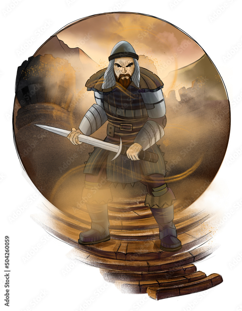 Genghis Khan, historic person. Founder and Great Khan (Emperor) of the ...