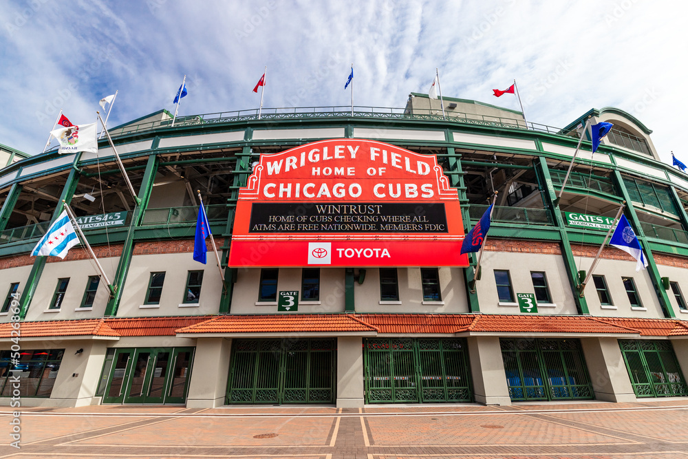 CHICAGO, IL, USA - SEPTEMBER 17, 2020: The exterior Major League ...