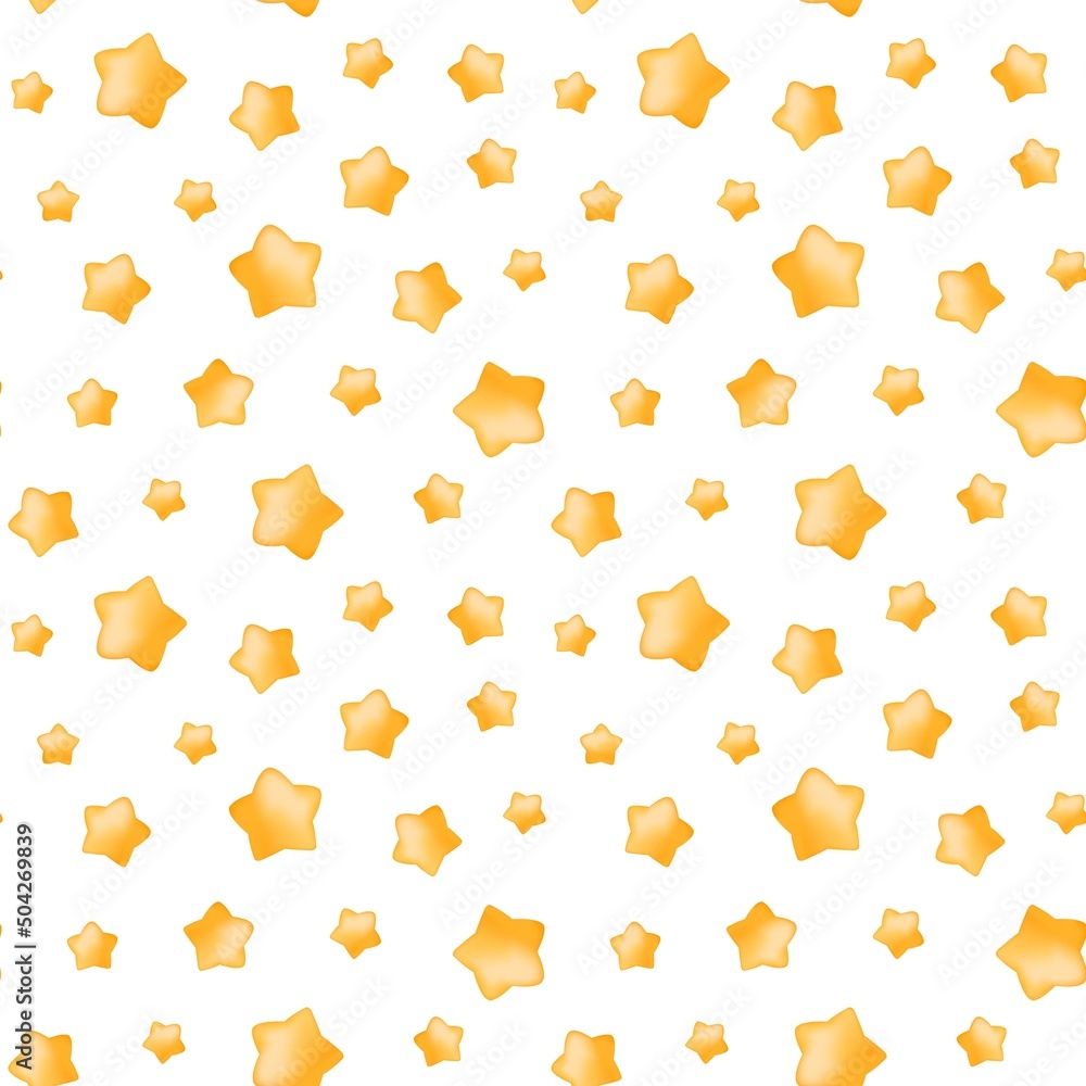 3D Rounded Star Seamless Pattern Banner, Great for Wallpapers ...
