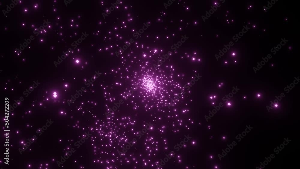 Emergence and spread of purple particles from center. Explosion of ... Emergence and spread of purple particles from center. Explosion of ...