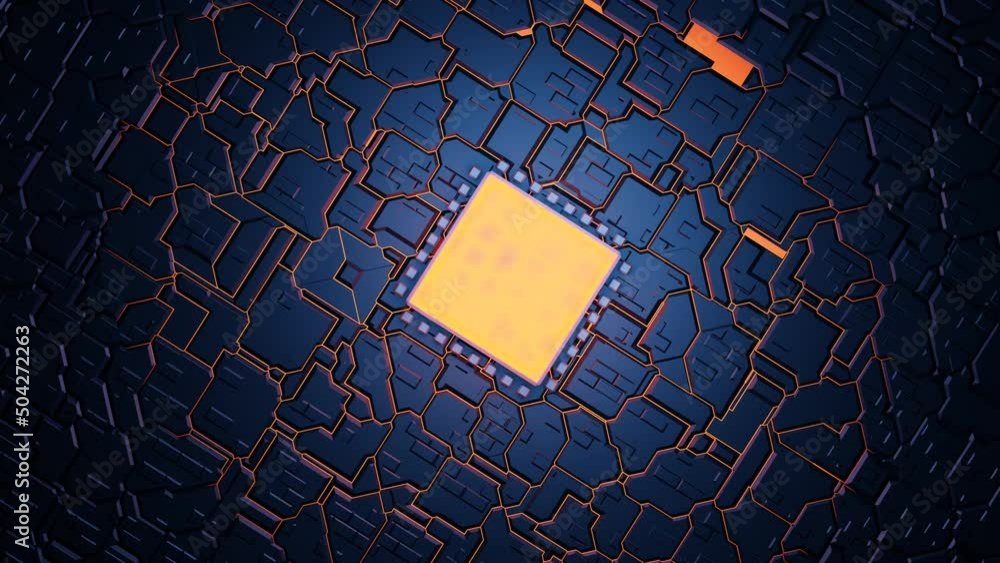 CPU overheating by big data. A computer processor with millions of ...