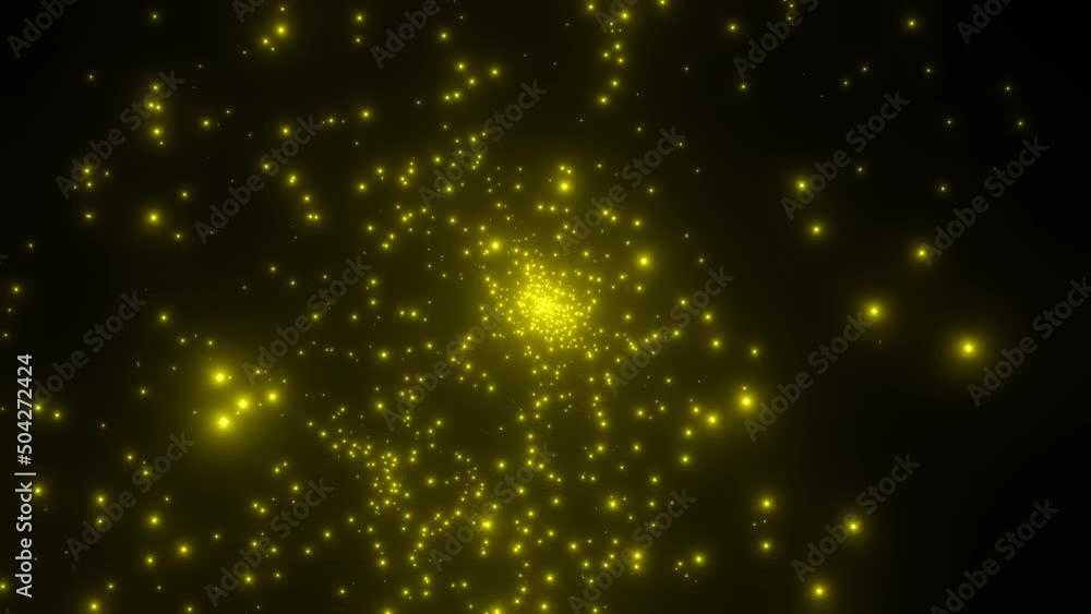 Emergence and spread of yellow particles from center. Explosion of ... Emergence and spread of yellow particles from center. Explosion of ...