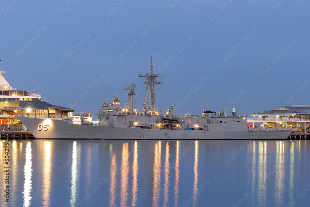 Melbourne, Australia - June 13, 2015: HMAS Melbourne (FFG 05) guided ...