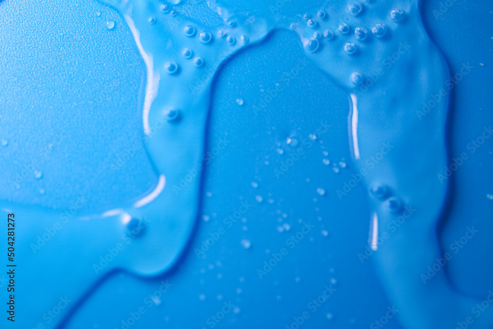 Water texture. Water drip surface on blue background.Water background ...