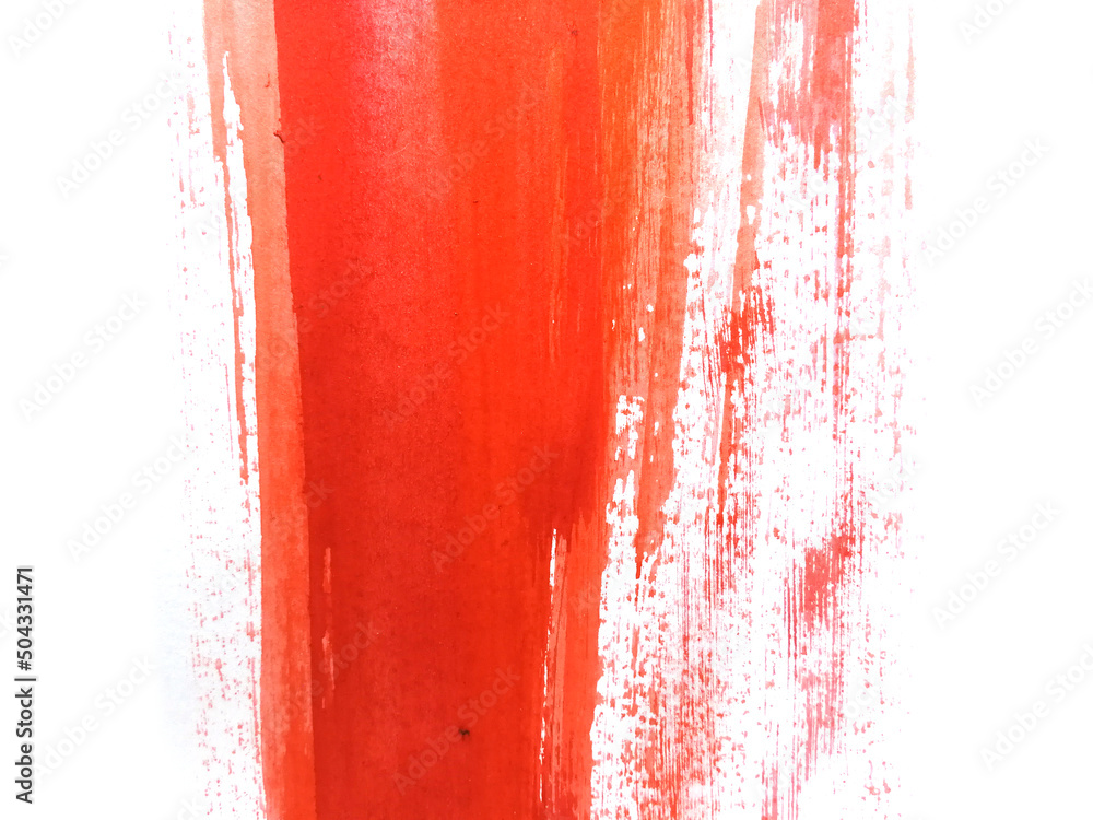 watercolor paintng brush red asian abstract hand drawn template ...