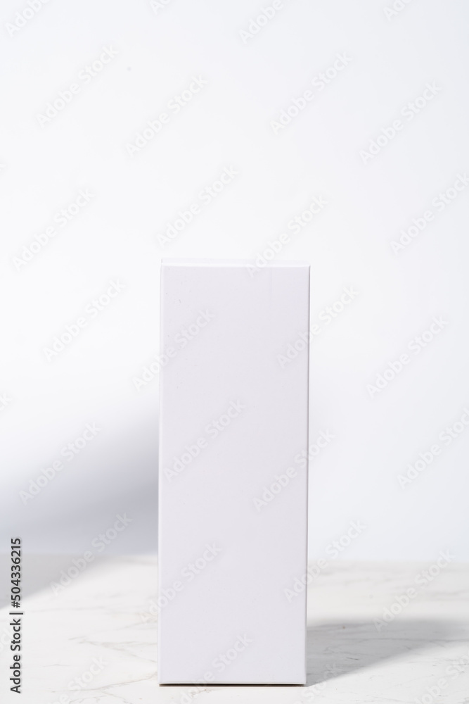 Cardboard rectangular packaging boxes mockups on space background ...