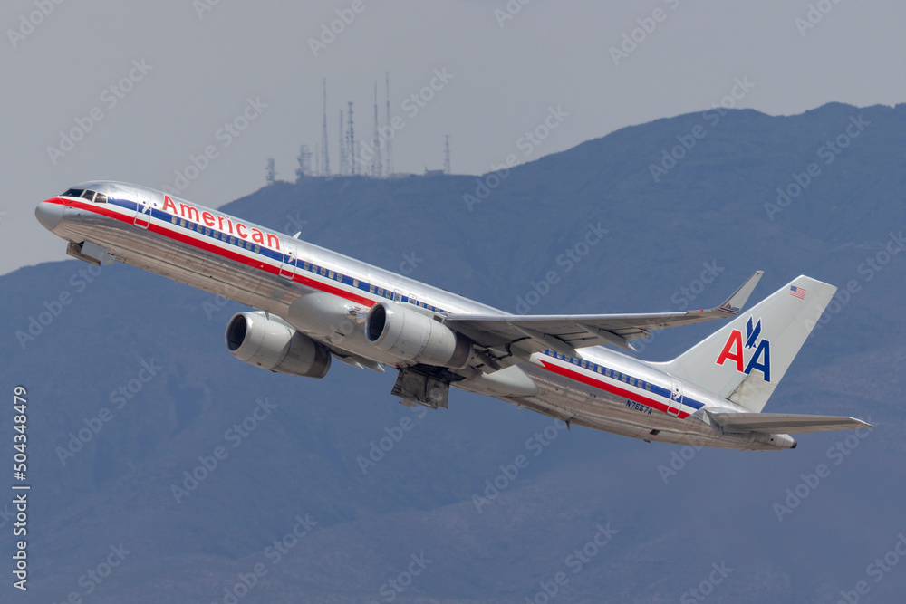 Las Vegas, Nevada, USA - May 8, 2013: American Airlines Boeing 757 ...