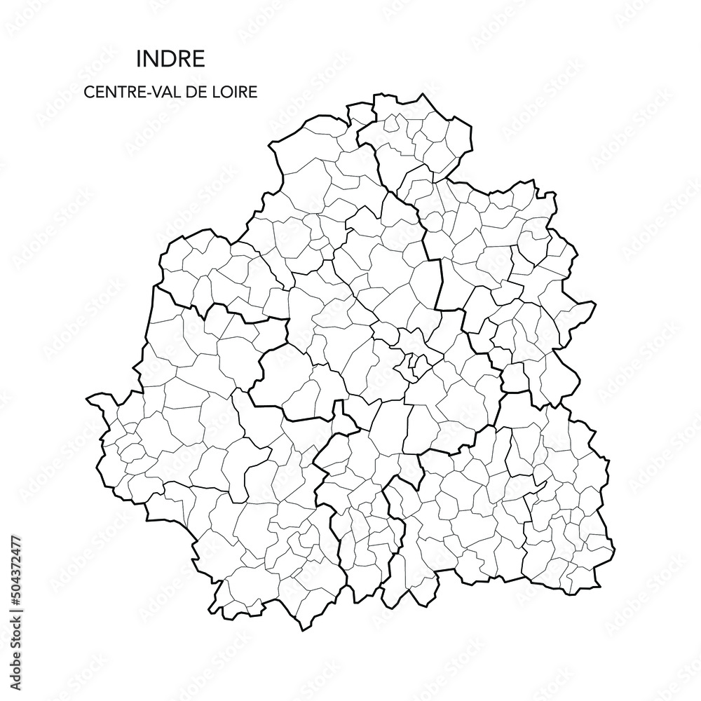 Fototapeta vector Map of the Geopolitical Subdivisions of The ...