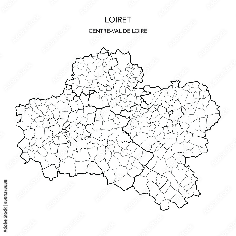 Vector Map of the Geopolitical Subdivisions of The Département Du ...