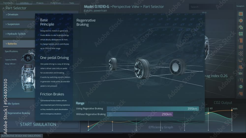 3D Graphics Visualization with Electric Car Prototype Being Developed ...