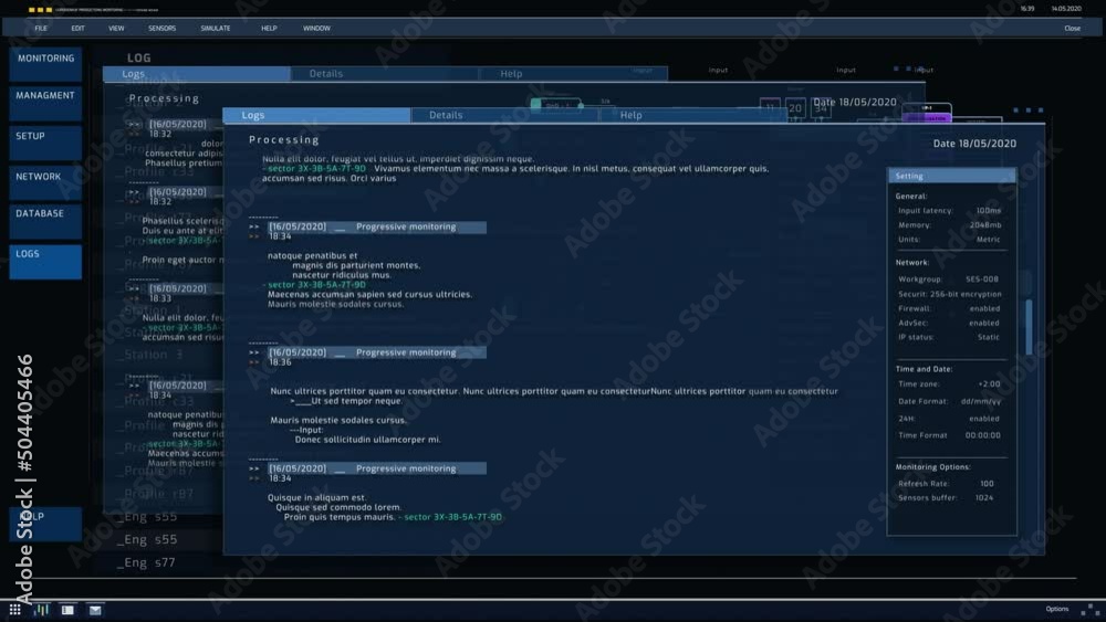 Advanced Monitoring System with Analytical Processing Infographics ...