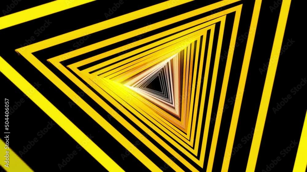 Abstract Fast Moving and Glowing Animation of Different Shapes and ...