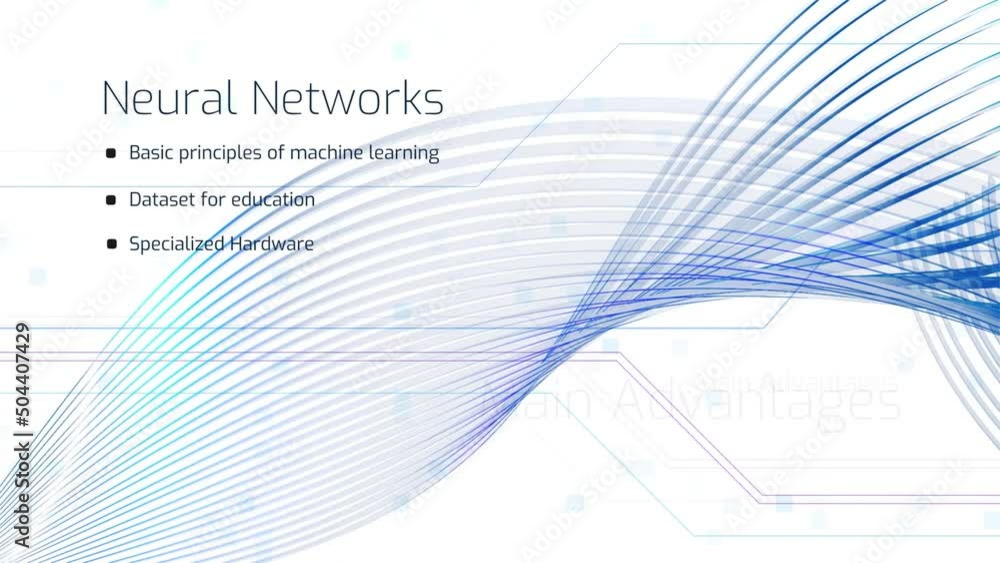 Neural Network Presentation Mock-up with Machine Learning, Dataset ...