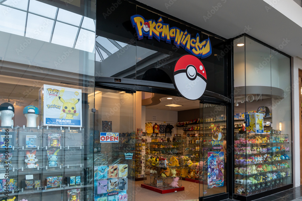 San Antonio, Texas, USA - March 17, 2022: Pokemaniacs store at a ...