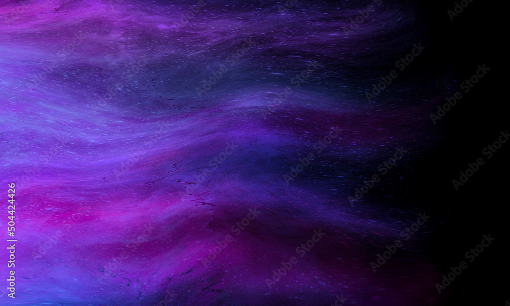 Abstract colorful purple violet blue light of nebula cosmo stardust ...