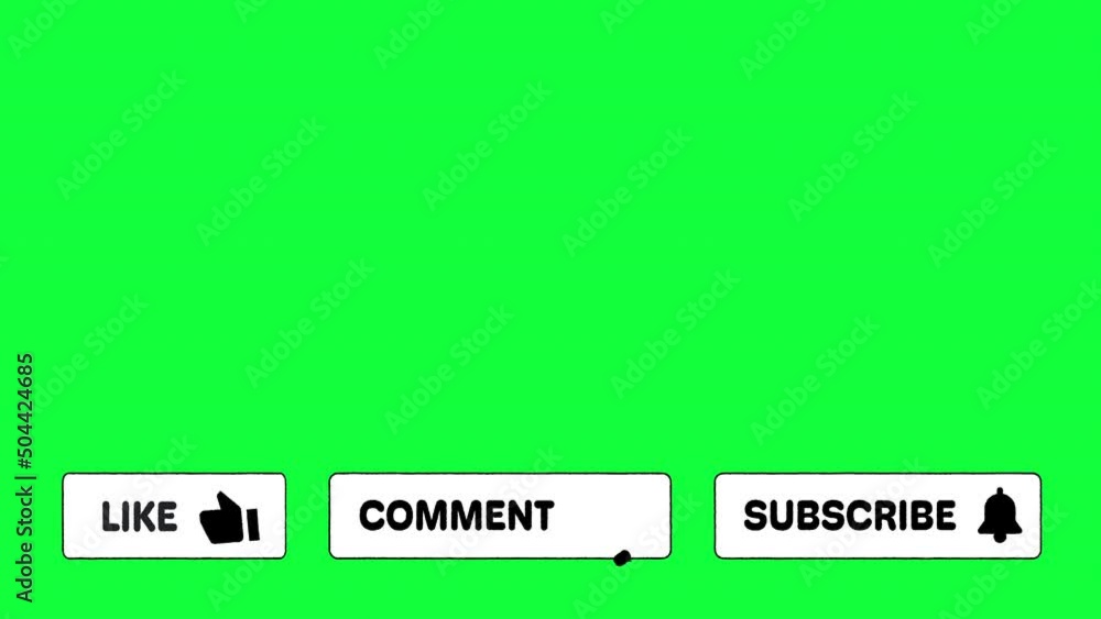 Traditional Cartoon Buttons With Thumbs Up, Speech Bubble And Ringing ...