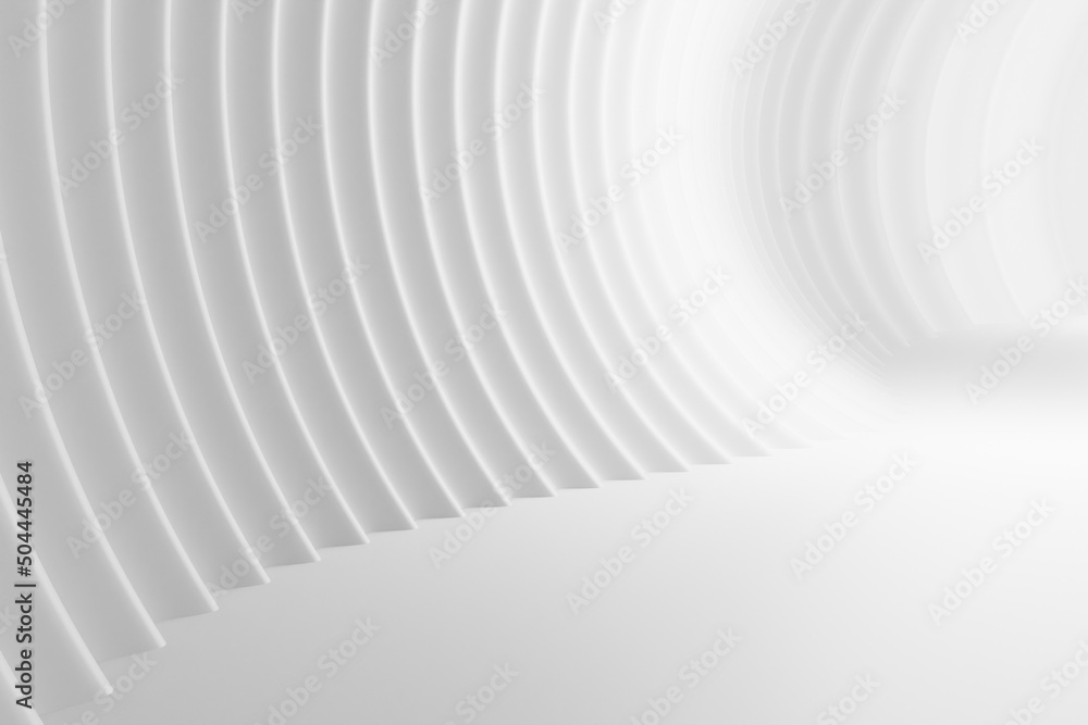 Architectural abstract background of white shapes. The concept of a ...