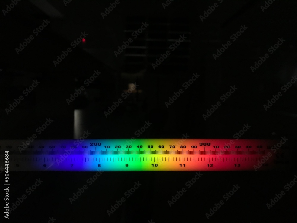 Interference and diffraction effect. Real photo of Diffraction effect ...