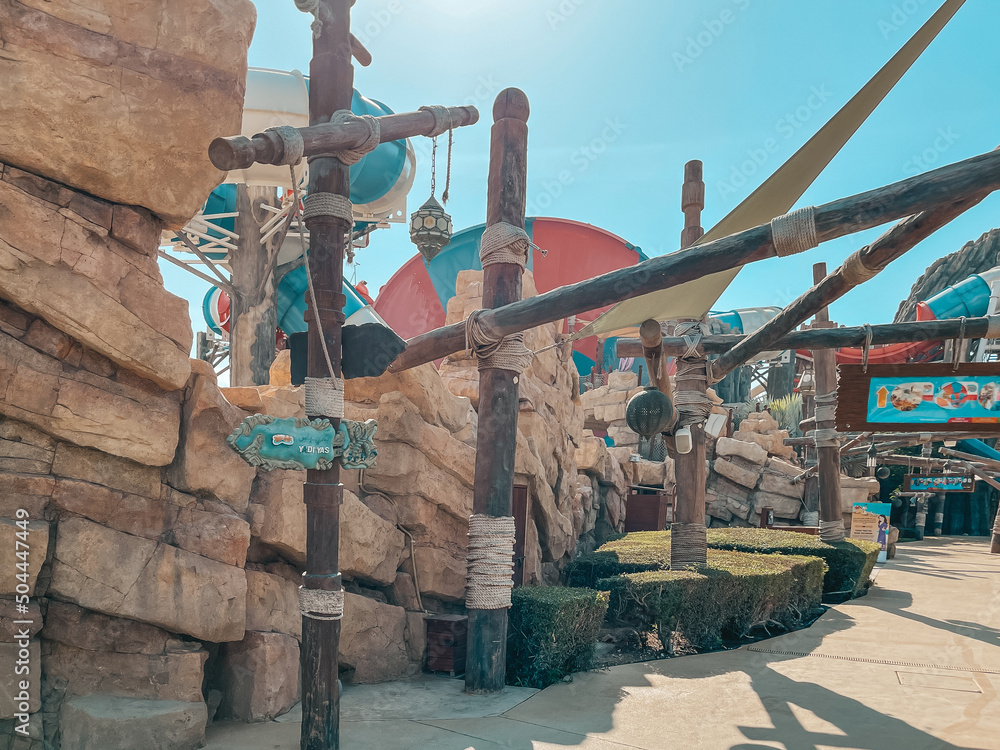 Yas Waterworld theme park at the Yas Island in Abu Dhabi - Yas ...