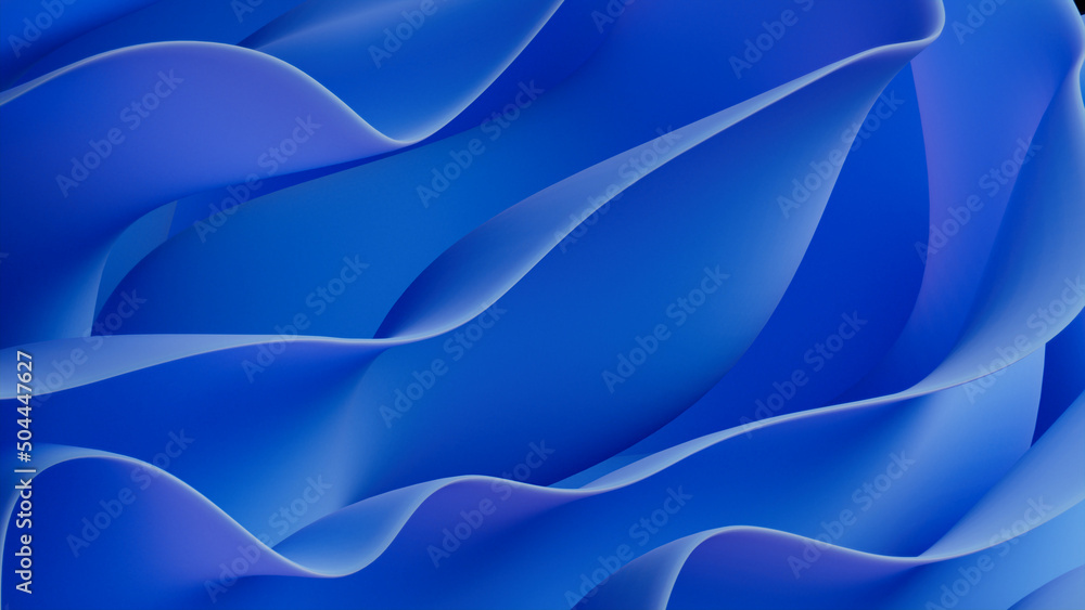 Contemporary, Blue Layers with Curves. Abstract 3D Background. Stock ...