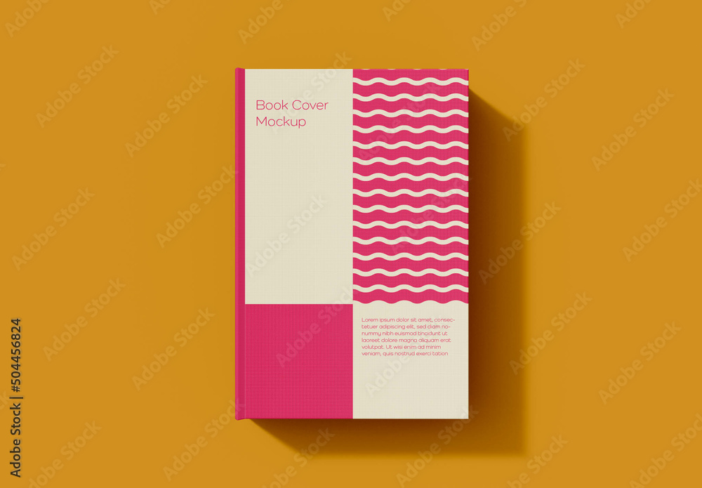 Top View of Book Cover Mockup Stock Template | Adobe Stock