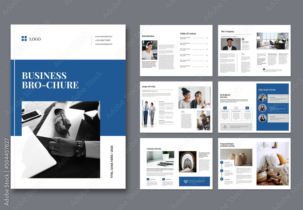 Business Brochure Layout Stock Template | Adobe Stock