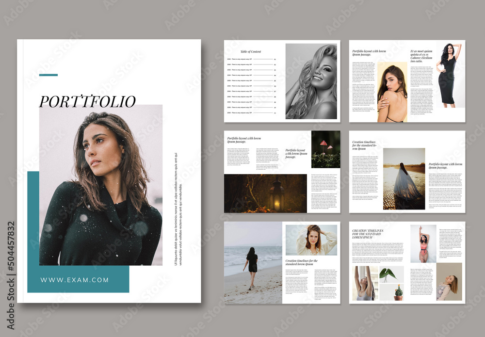 Portfolio Layout Stock Template | Adobe Stock