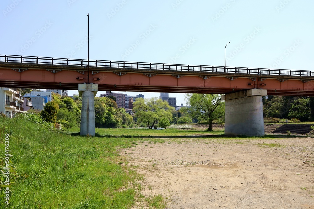 Tsunogoro, Sendai City,.Nature around Yodomi Bridge and Hirose River ...