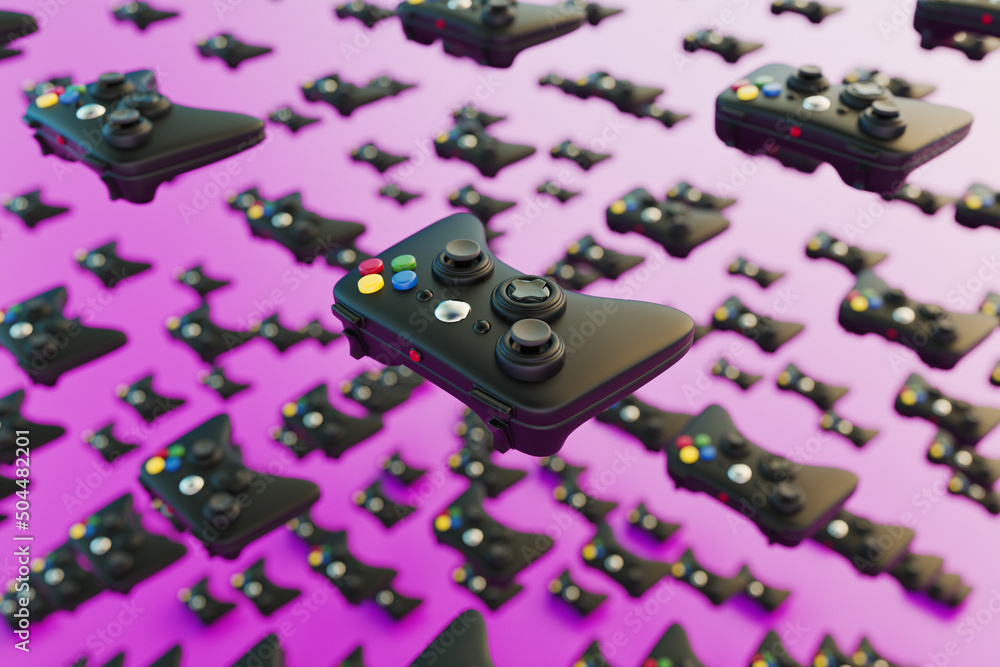 Repeating patterns: game controller Stock Photo | Adobe Stock