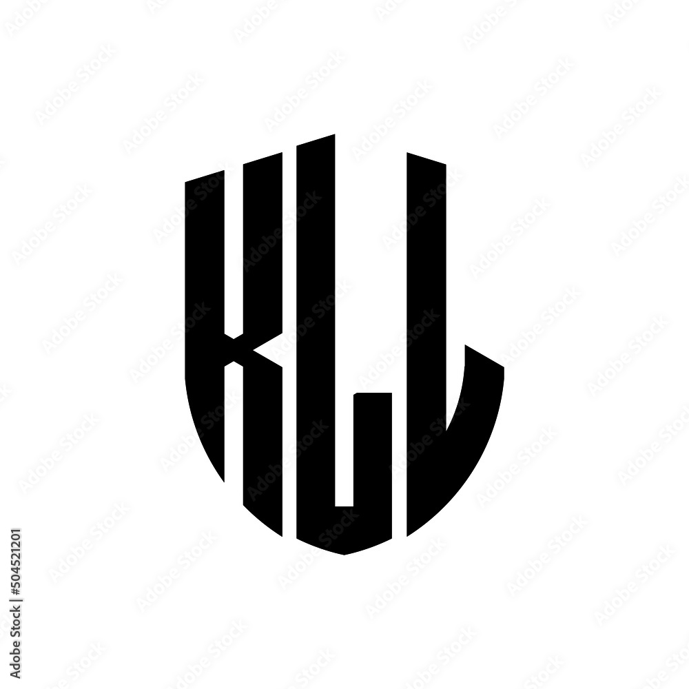 KLL letter logo design. KLL modern letter logo with black background ...