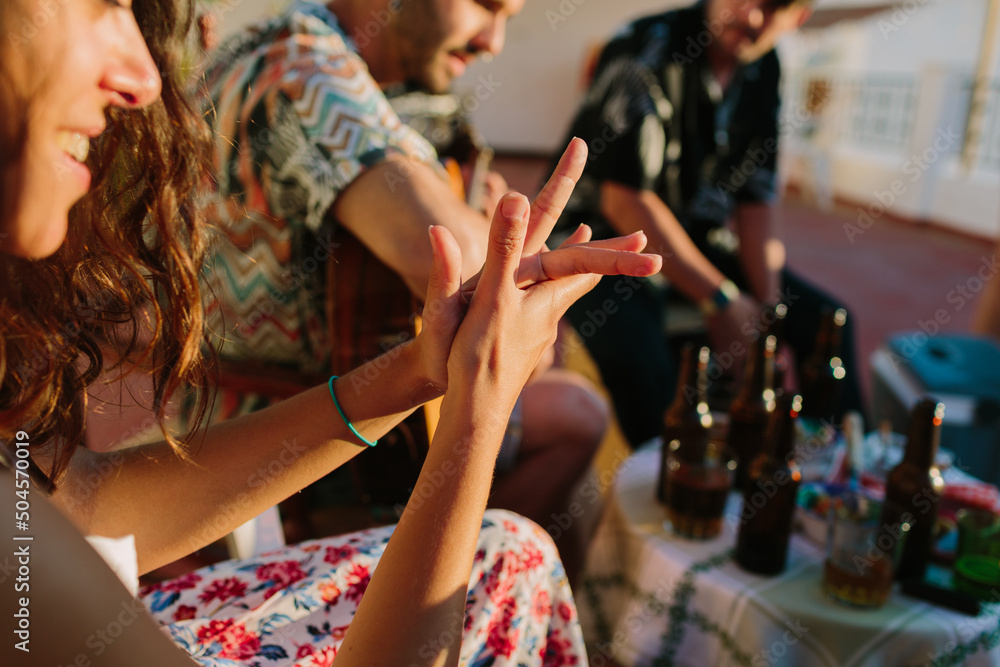 Details of hands clapping during a flamenco performance Stock Photo ...