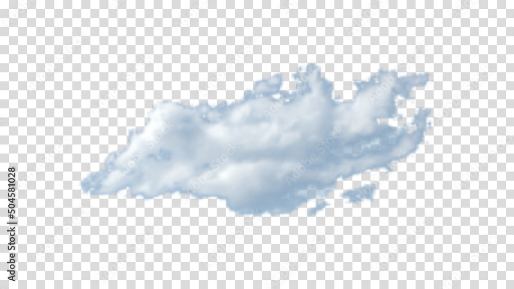 Cloud isolated on transparent background, realistic cloud effect Stock ...