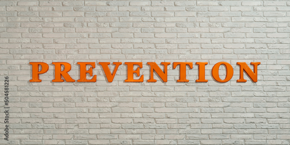 Prevention - Therapy, screening and preventive healthcare. Orange ...