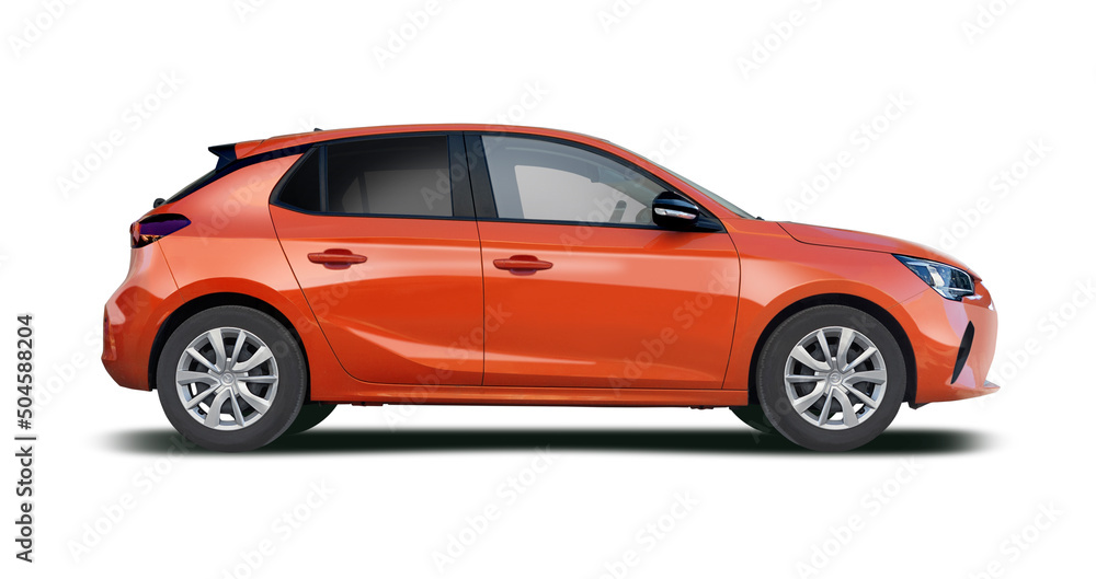 Opel corsa car, side view isolated on white background, 4 February 2021 ...
