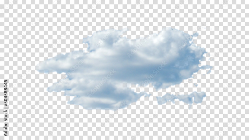 Cloud isolated on transparent background, realistic cloud effect Stock ...