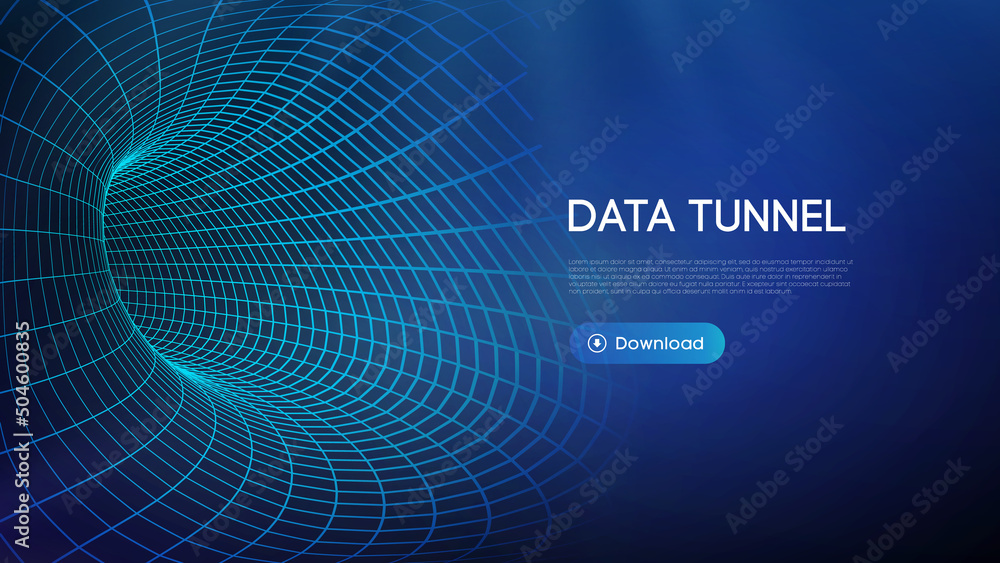 Data bridge vector illustration. Traffic big data and data ...