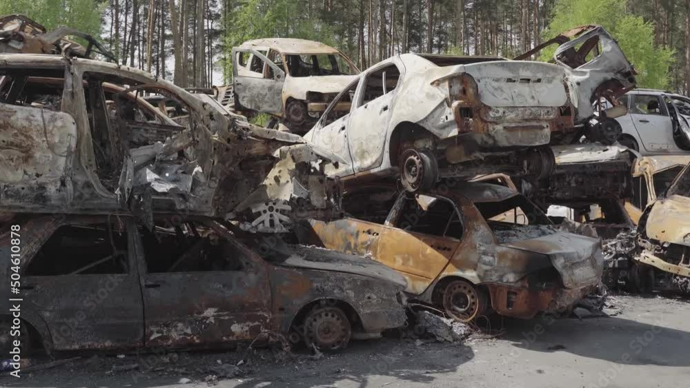 Consequences of the war with Russia in a peaceful city near Kiev, the ...