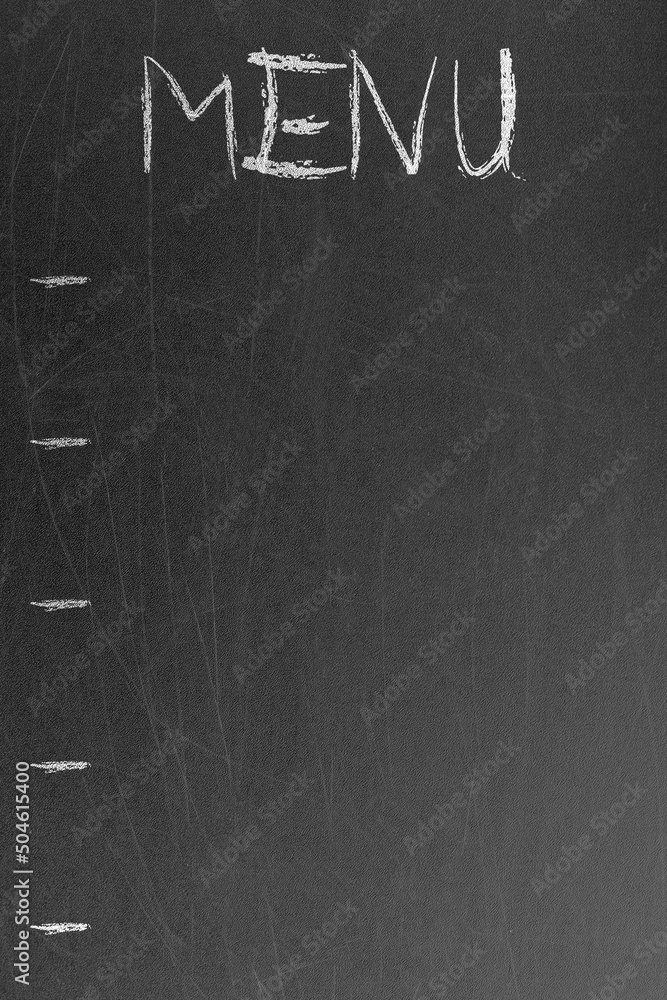 Vertical cafe menu blackboard template with mocks for food. Banners and ...