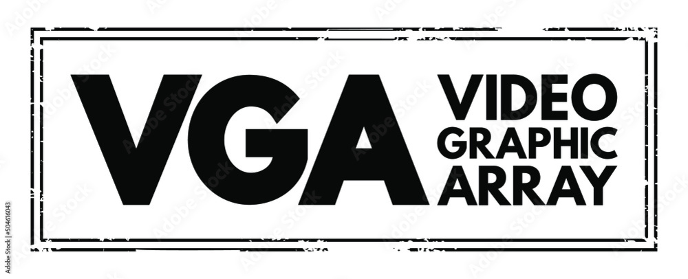 Vetor de VGA Video Graphic Array - video display controller and ...