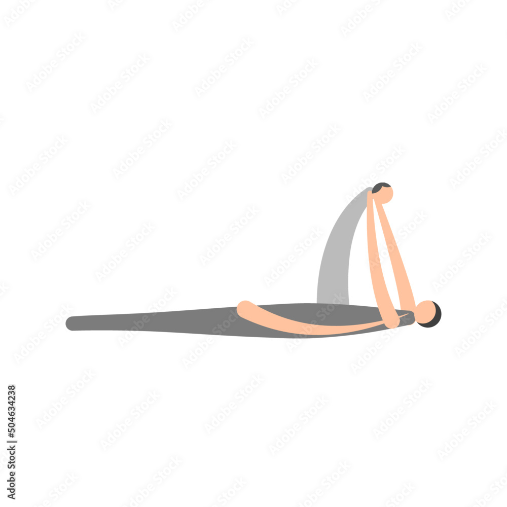 Cartoon character for basic life support, a man check up a patient ...